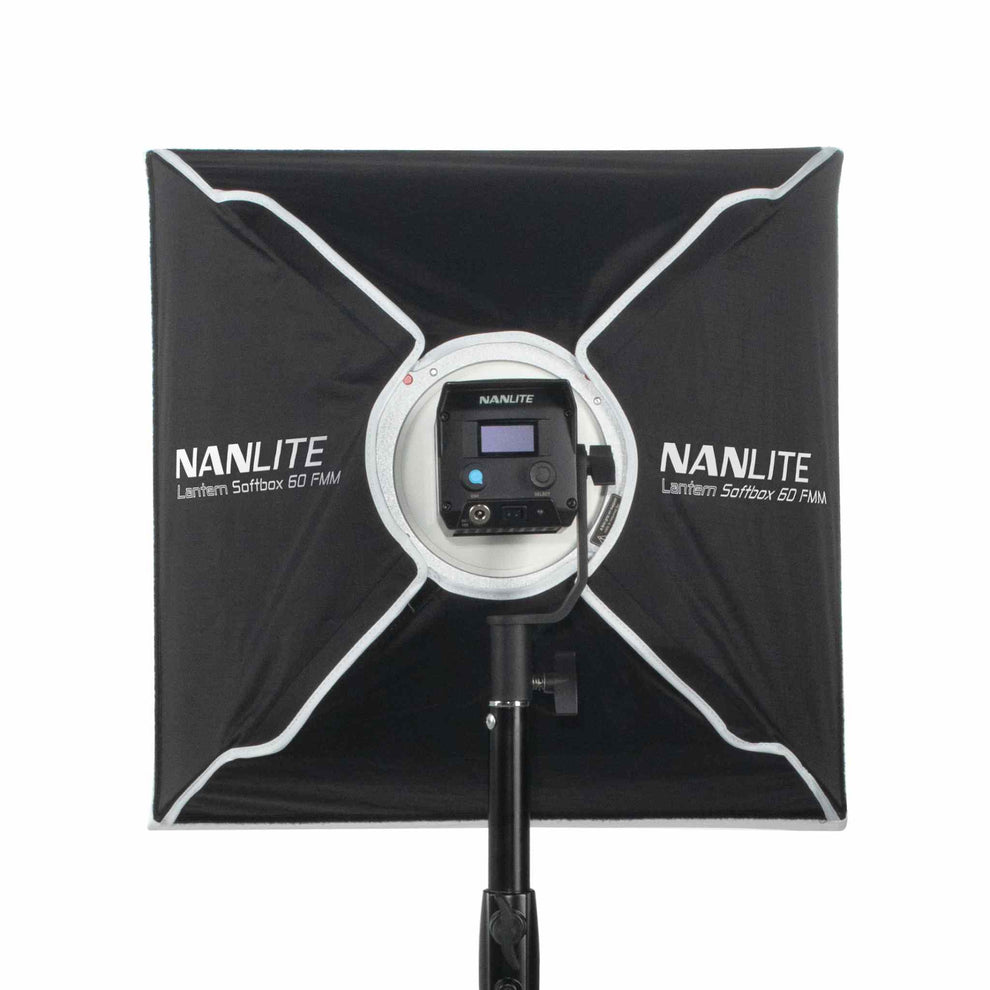Lantern Softbox with FM Mount and Bowens Mount – Nanlite