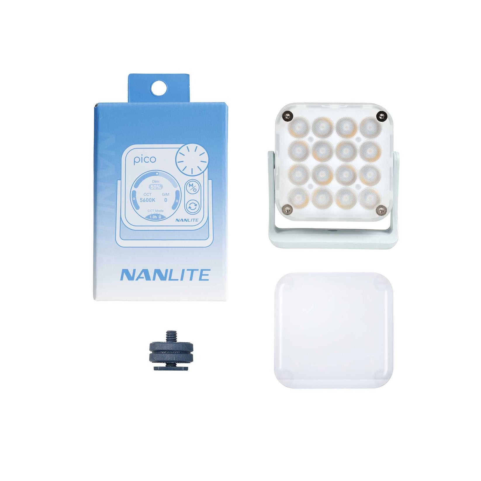 pico RGBW LED pocket light with a built-in battery | Nanlite