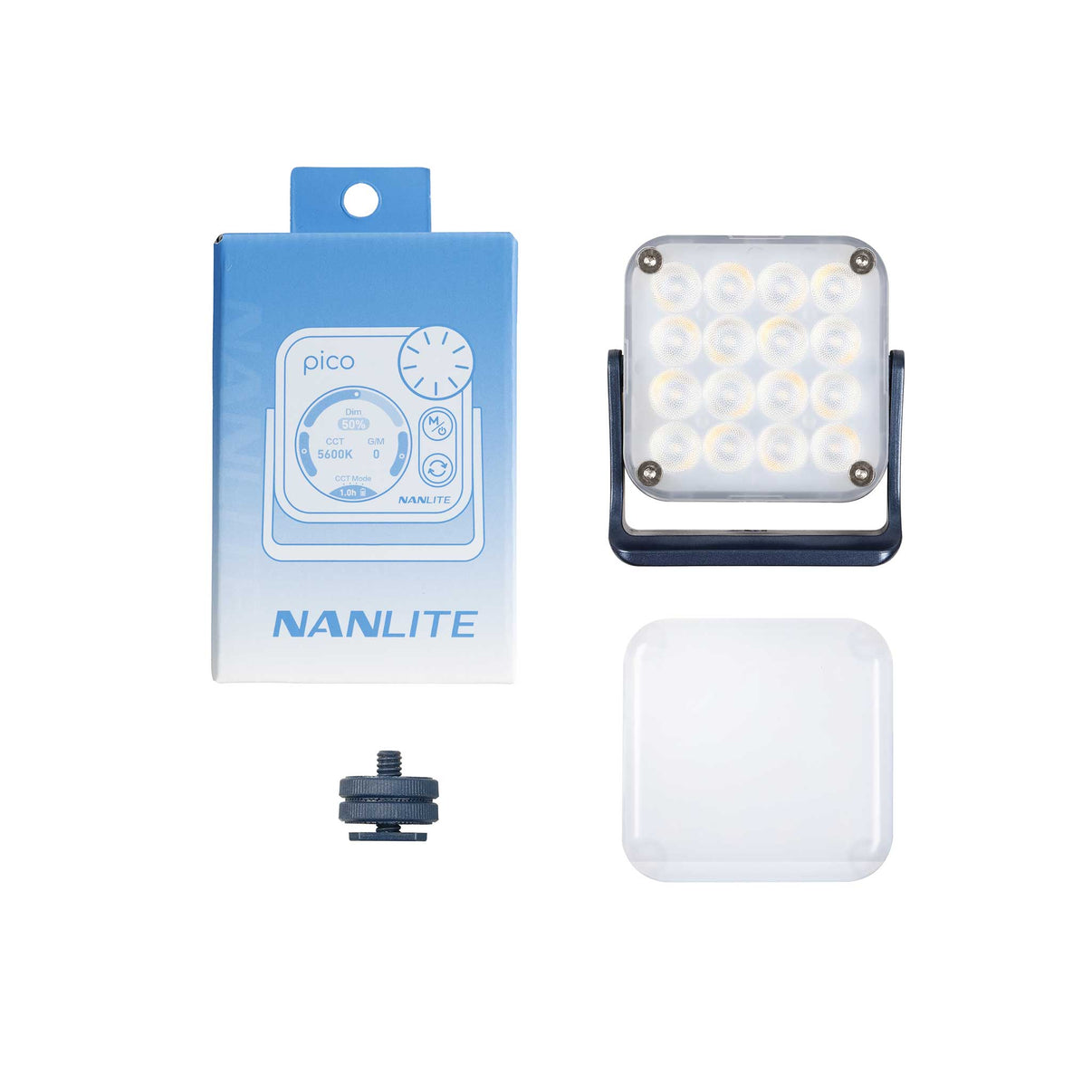 pico RGBW LED pocket light with a built-in battery | Nanlite